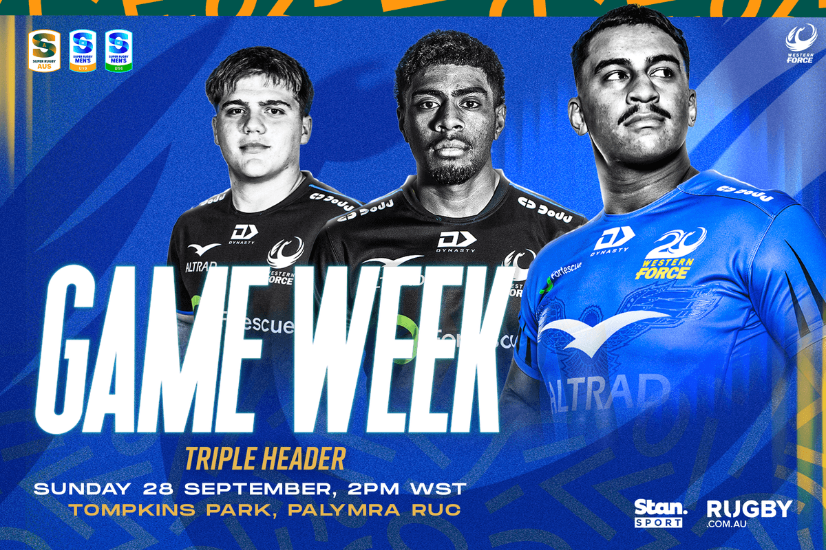Gameday Info - Western Force Triple-Header - Sunday 28 September