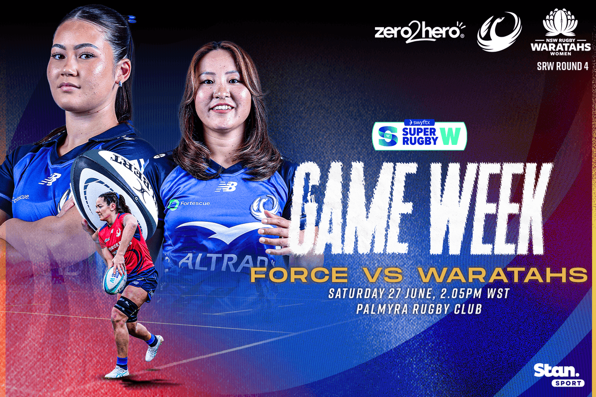 Gameday Info - Force vs NSW Waratahs (Super W) - Saturday 27 June