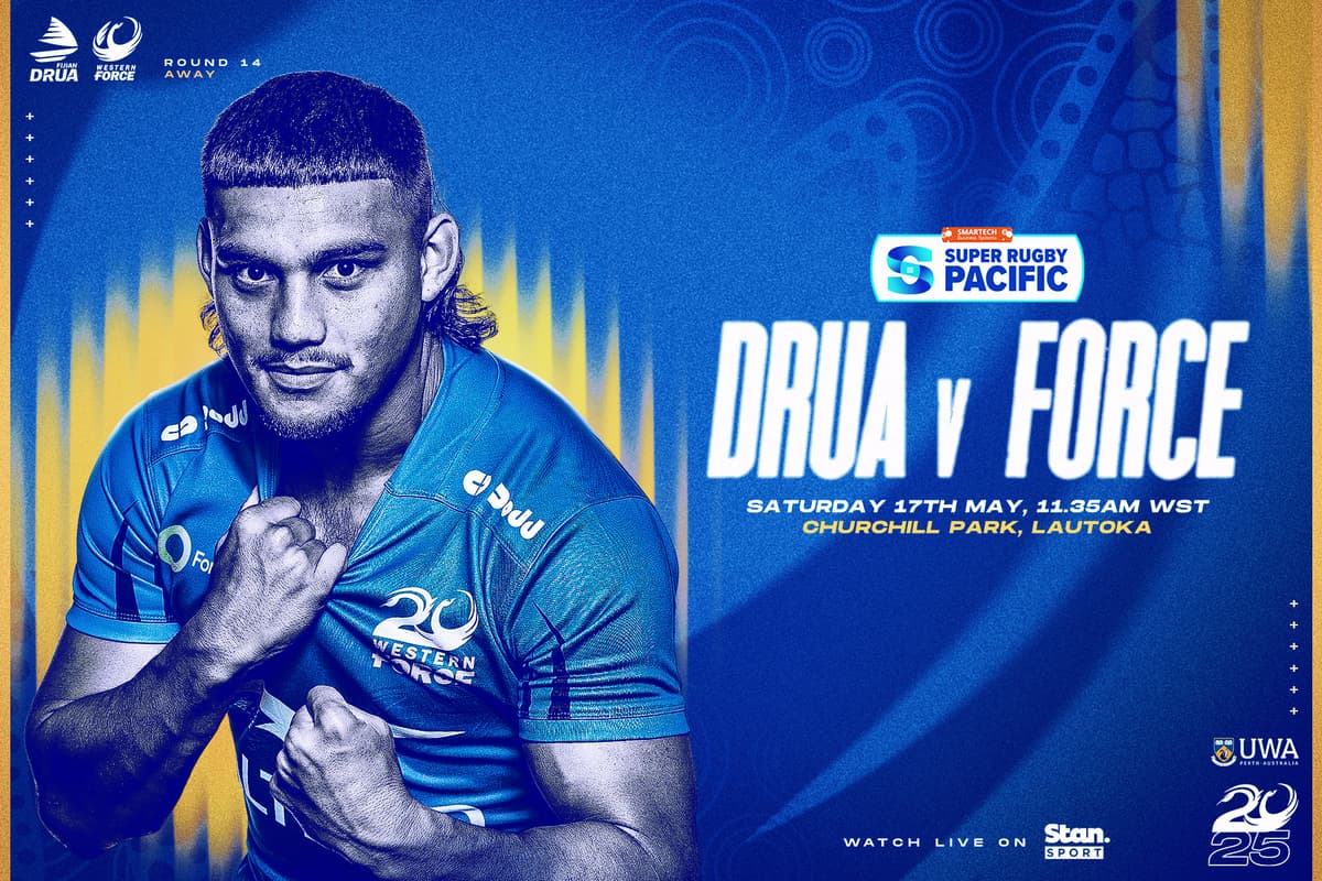 Western Force make changes for Fijian Drua trip