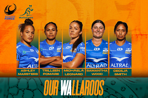 Force quintet named in Wallaroos' Rugby World Cup squad