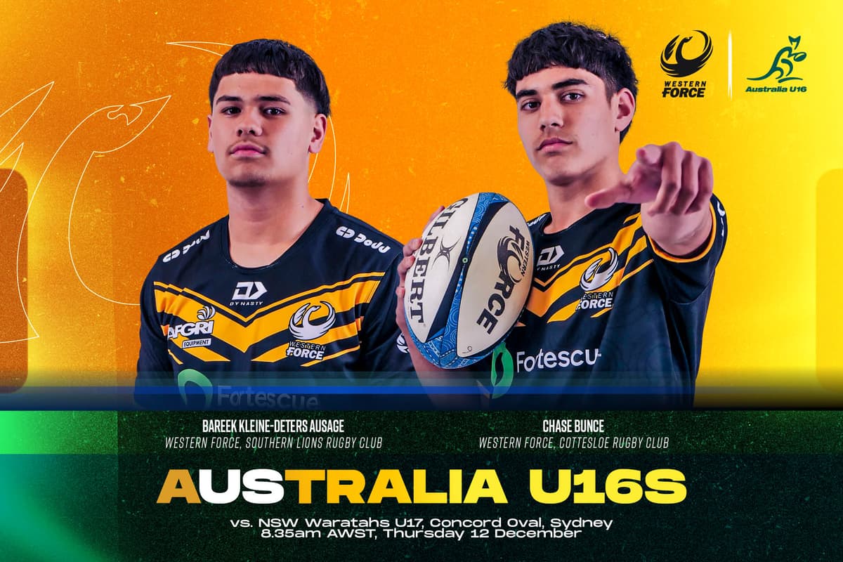 Force pair named in Australia U16s team for Thursday game