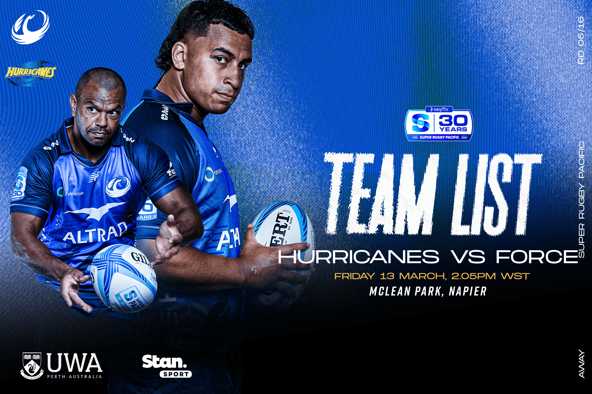 Force make changes for Hurricanes with Club debutant added
