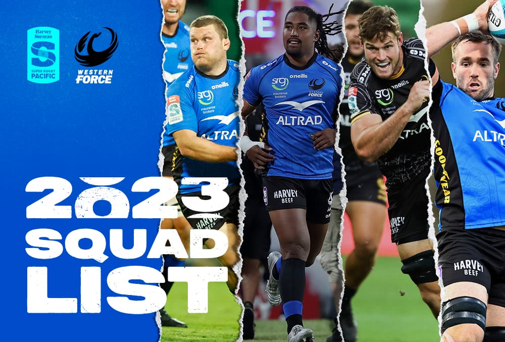 Western Force 2023 Harvey Norman Super Rugby Pacific squad revealed