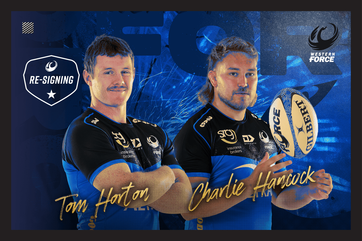 Exciting front-rowers Horton and Hancock re-sign