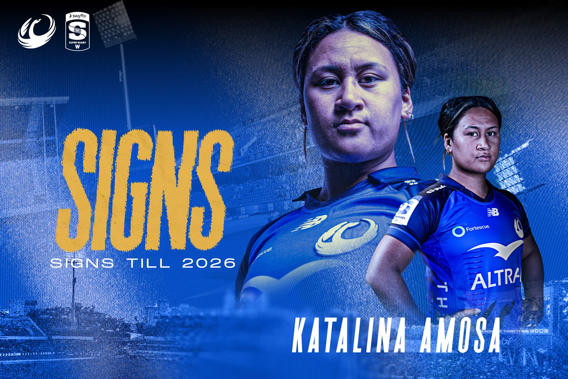 Force secure signing of breakout Wallaroos hooker Amosa