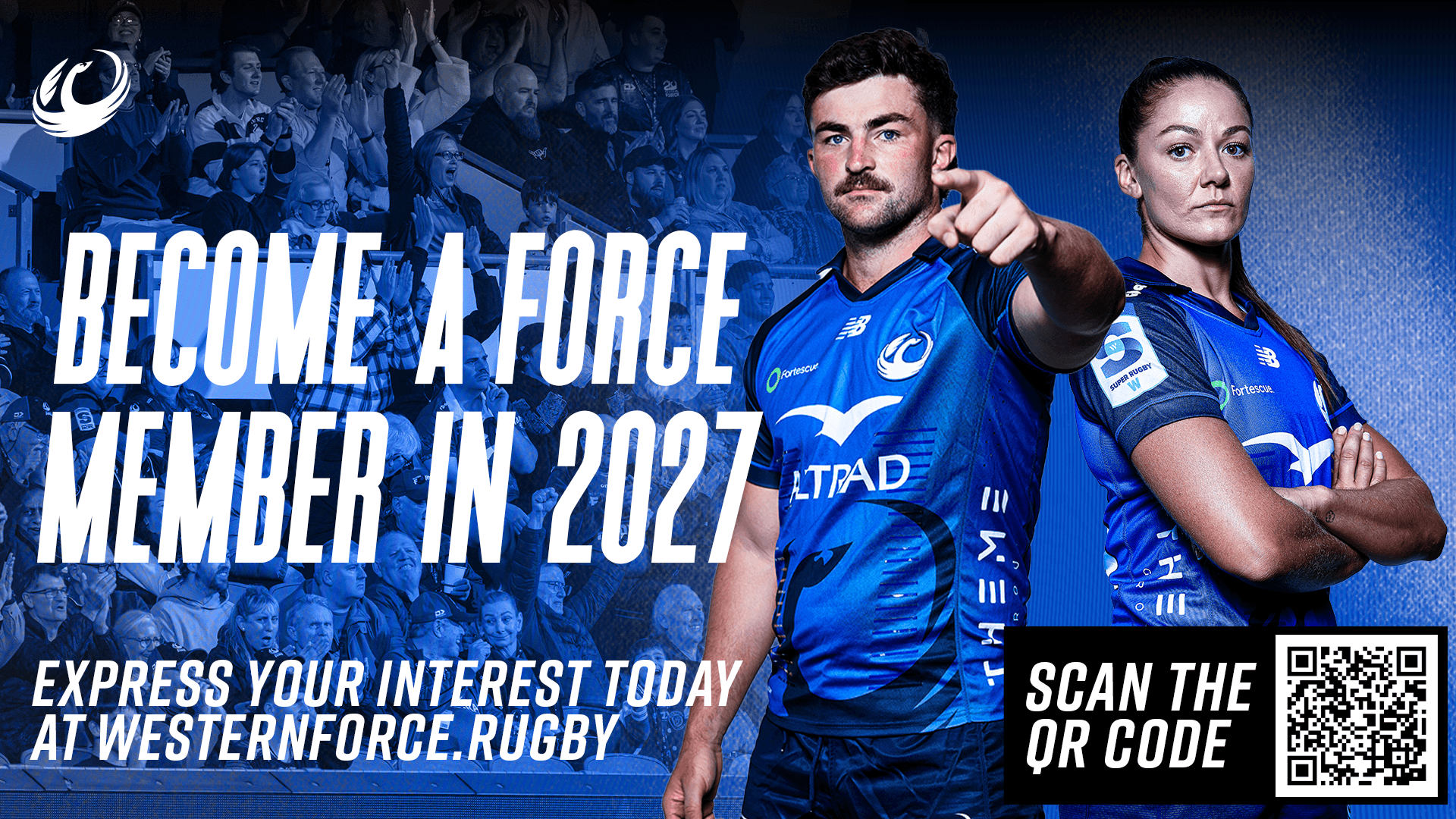 Register your interest in a 2027 Western Force Membership